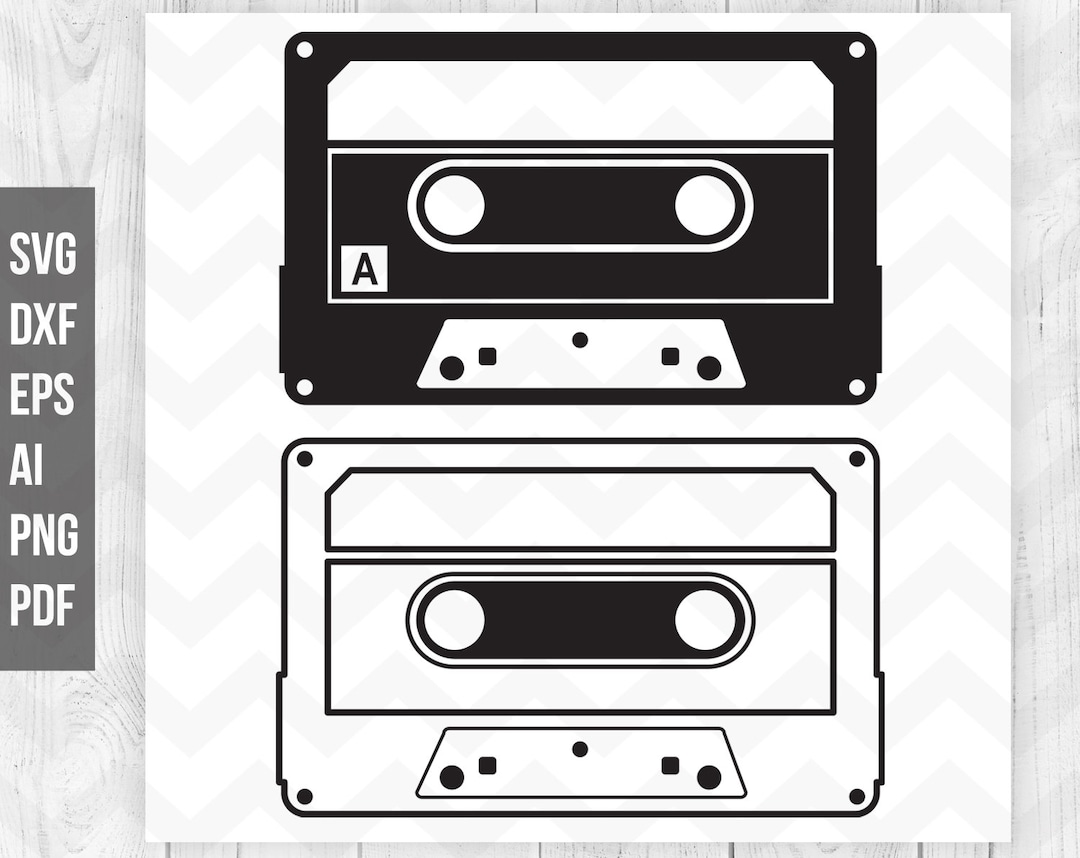 Cassette Tape Svg, Cassette Vector, Audio Cassette Svg, Cassette Vector ...