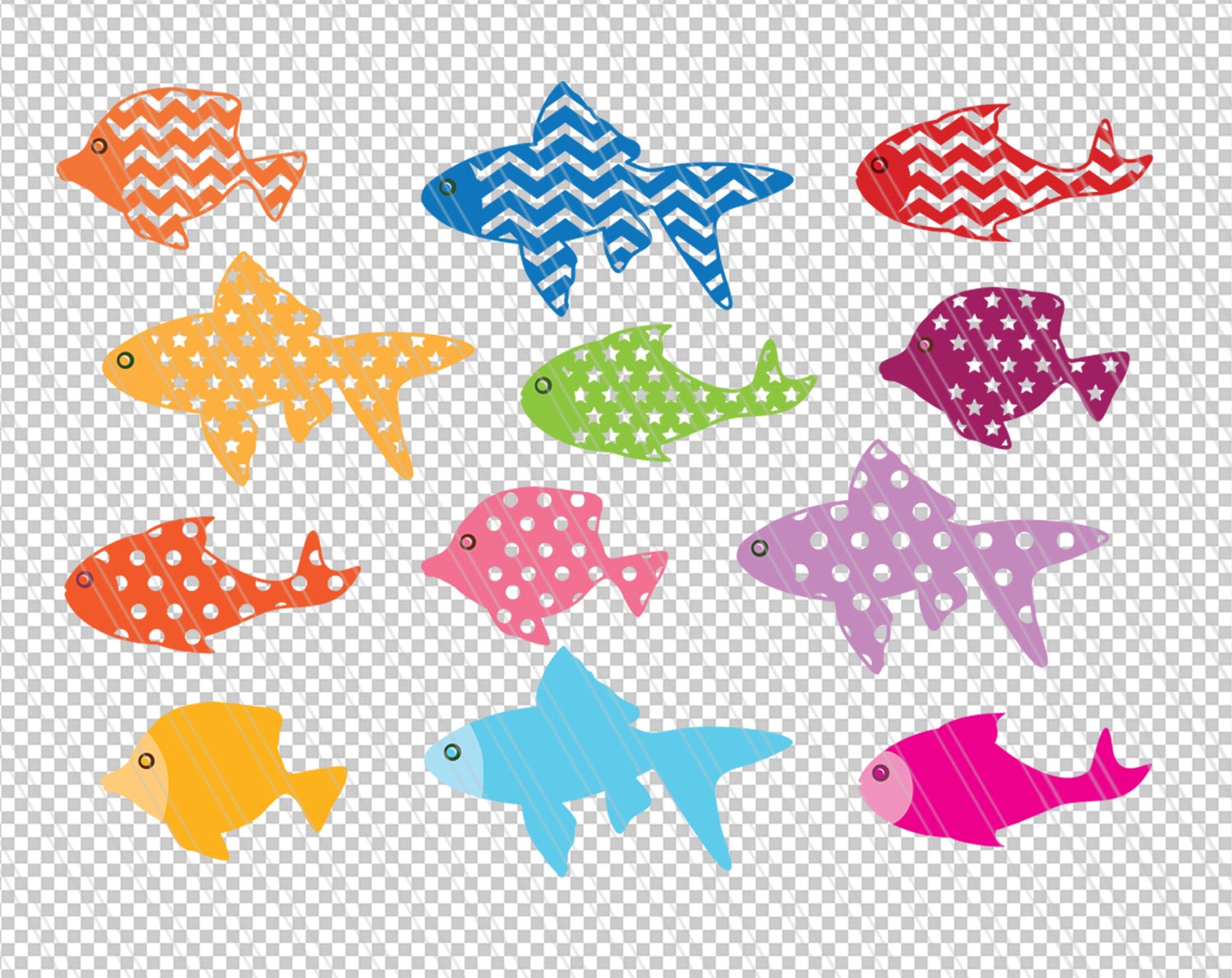 Fish Svg Fish Clipart Fish Svg Dxf Cutting Filescricut - Etsy