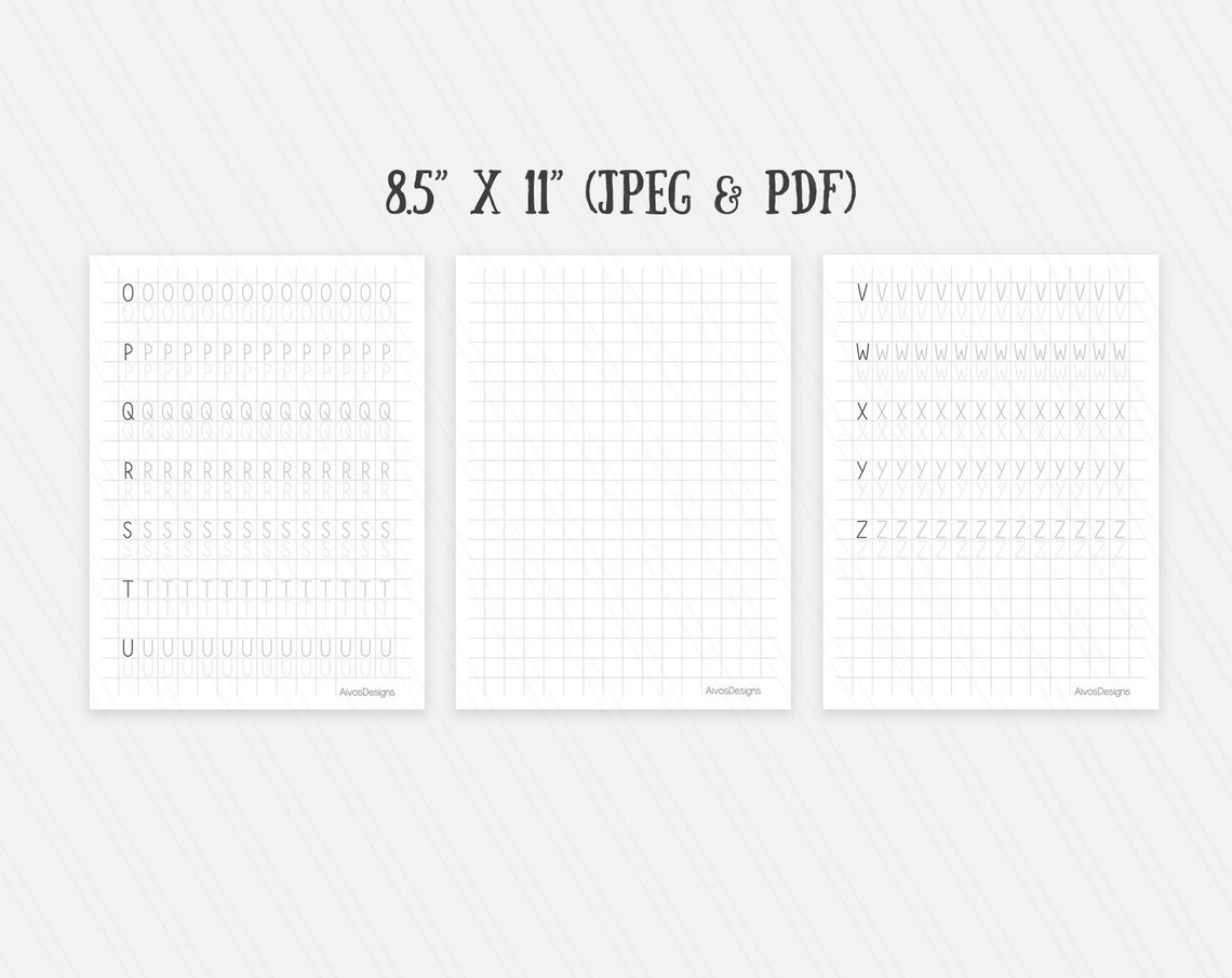 Beginner Hand Lettering Worksheets Handwriting - Etsy