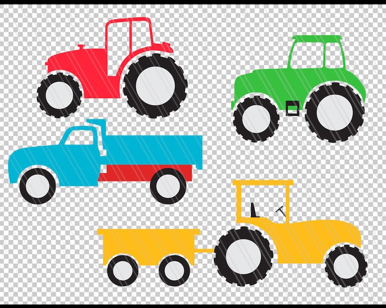 Tractor SVG Cutting Files Kids Tractor Svg Farm Tractor - Etsy