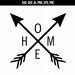 Home Svg, Arrow Home Svg, Cross Arrow Svg, Wall Art Cuttable Home ...