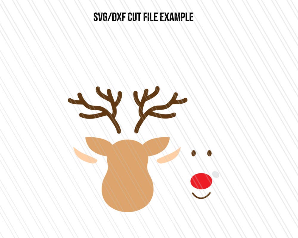 Reindeer Svg Christmas Svg Reindeer Cut Files Rudolph Svg - Etsy