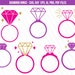 Ring Svg Engagement Ring Svg Diamond Ring Monogram Svg | Etsy