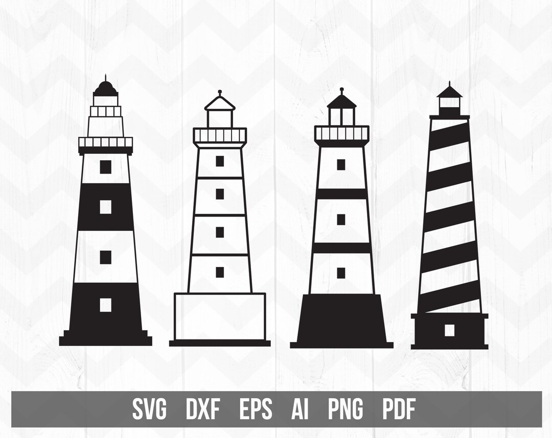 Lighthouse Svg, Light House Vector, Lighthouse Cut Files, Ocean Svg ...