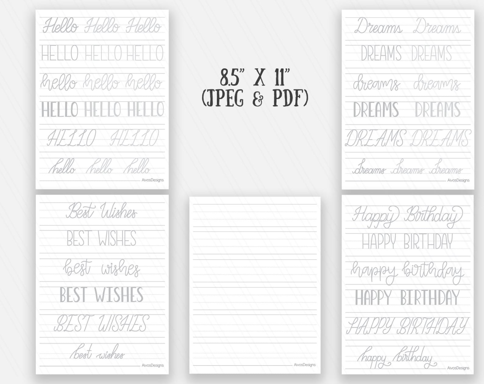 Hand Lettering Worksheets, Handwriting Worksheets, Handlettering Words ...