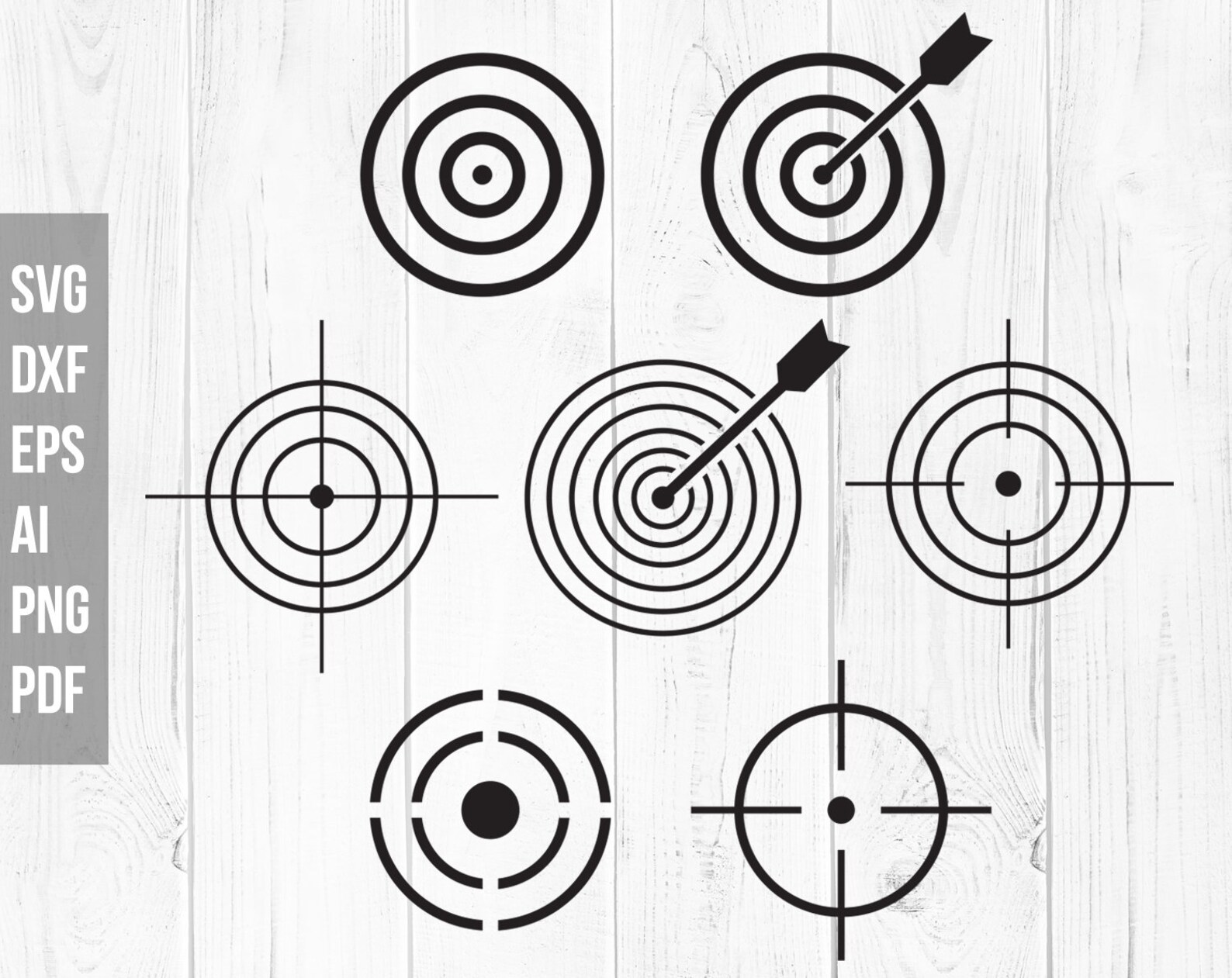 Target Svg Bullseye Svg Dart Svg Bull's Eye Svg | Etsy