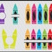 Crayons Svg, School Svg, Teacher Svg, Back to School Crayon Split ...