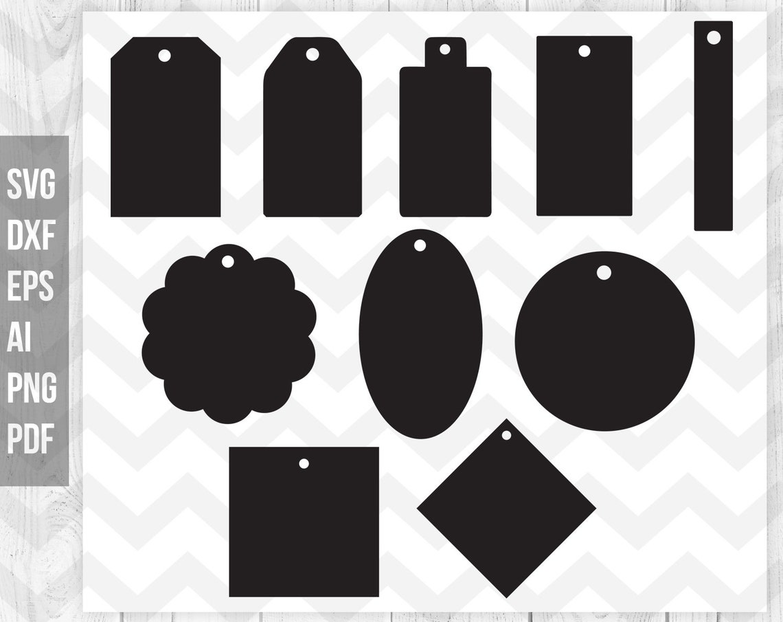 Gift Tags Svg Cutting Files DXF Name Tags Name Tags SVG - Etsy