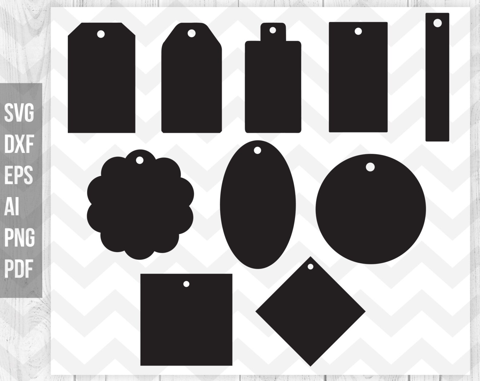 Gift Tags Svg Cutting Files DXF Name Tags Name Tags SVG - Etsy