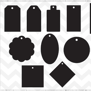 Gift Tags Svg Cutting Files, DXF Name Tags, Name Tags SVG, Clothing ...