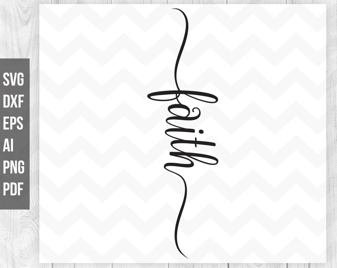 Faith Svg, Faith Cross Svg, Faith Script Cut File, God Svg, Cricut ...