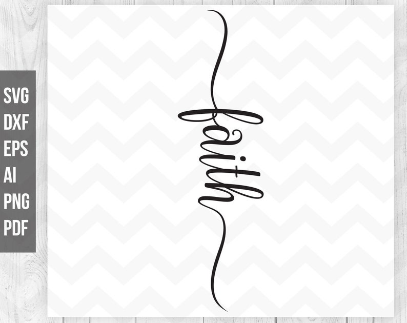 Faith Svg Faith Cross Svg Faith Script Cut File God Svg - Etsy