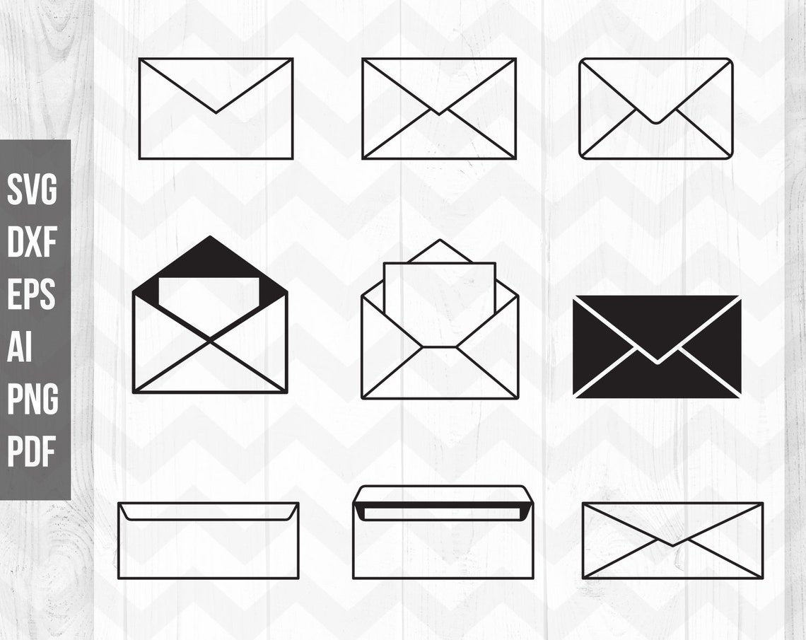 Envelope Svg, Mail Svg, Envelopes Svg, Email Svg, Envelope Clipart ...