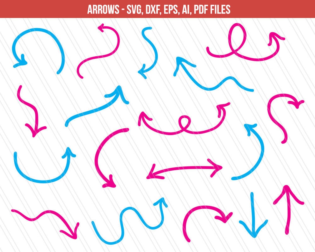 Arrow Svg Cutting Files | DXF | Arrow Vector | Arrow for Printing ...