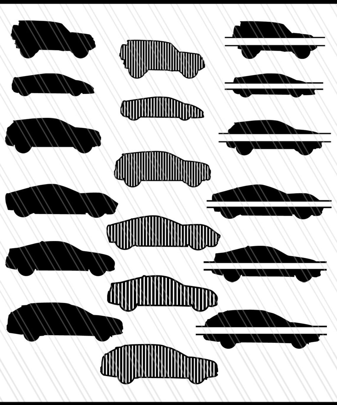 Patterned Cars Cutting Files,cars Vector, Cars Svg, Cars Clipart, Cars ...