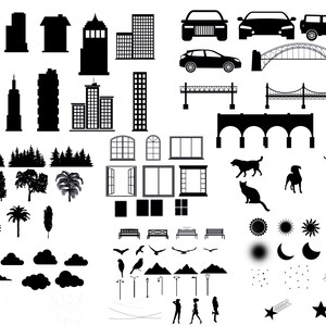 112 Cityscape Procreate Stamp Brushes, City Sky Line Brushes for ...