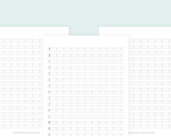 Papel De Escritura A Mano Imprimible Gratis Para Segundo Grado