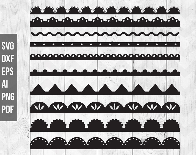 Lace Borders Svg Border Svg Seamless Pattern Dividers Svg - Etsy