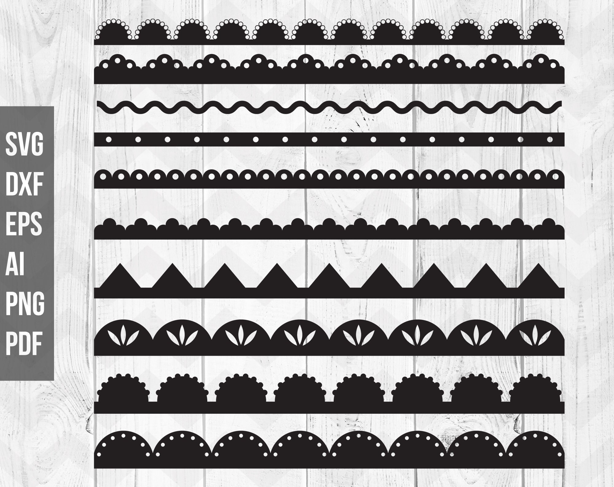 Lace Borders Svg Border Svg Seamless Pattern Dividers Svg - Etsy UK