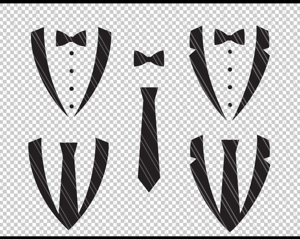 Tuxedo SVG, Tuxedo Clipart, Tuxedo Bow Necktie Svg, Fathers Day Svg ...