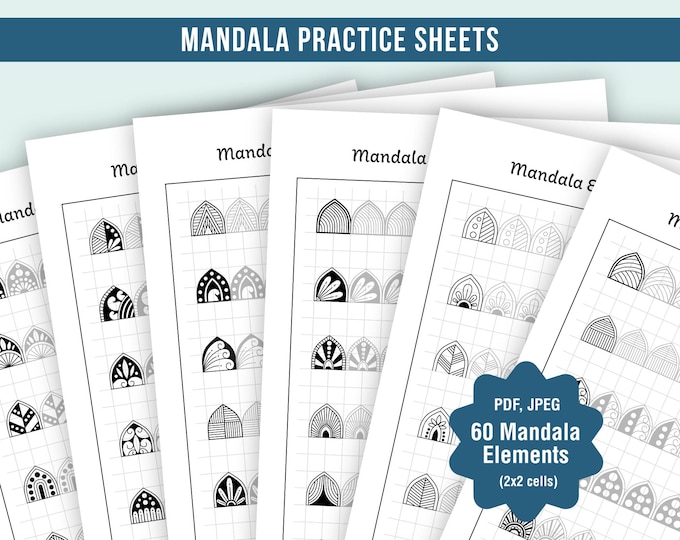 Mandala Pattern Sheets- 172 Patterns for Beginners and Artists Mandala ...
