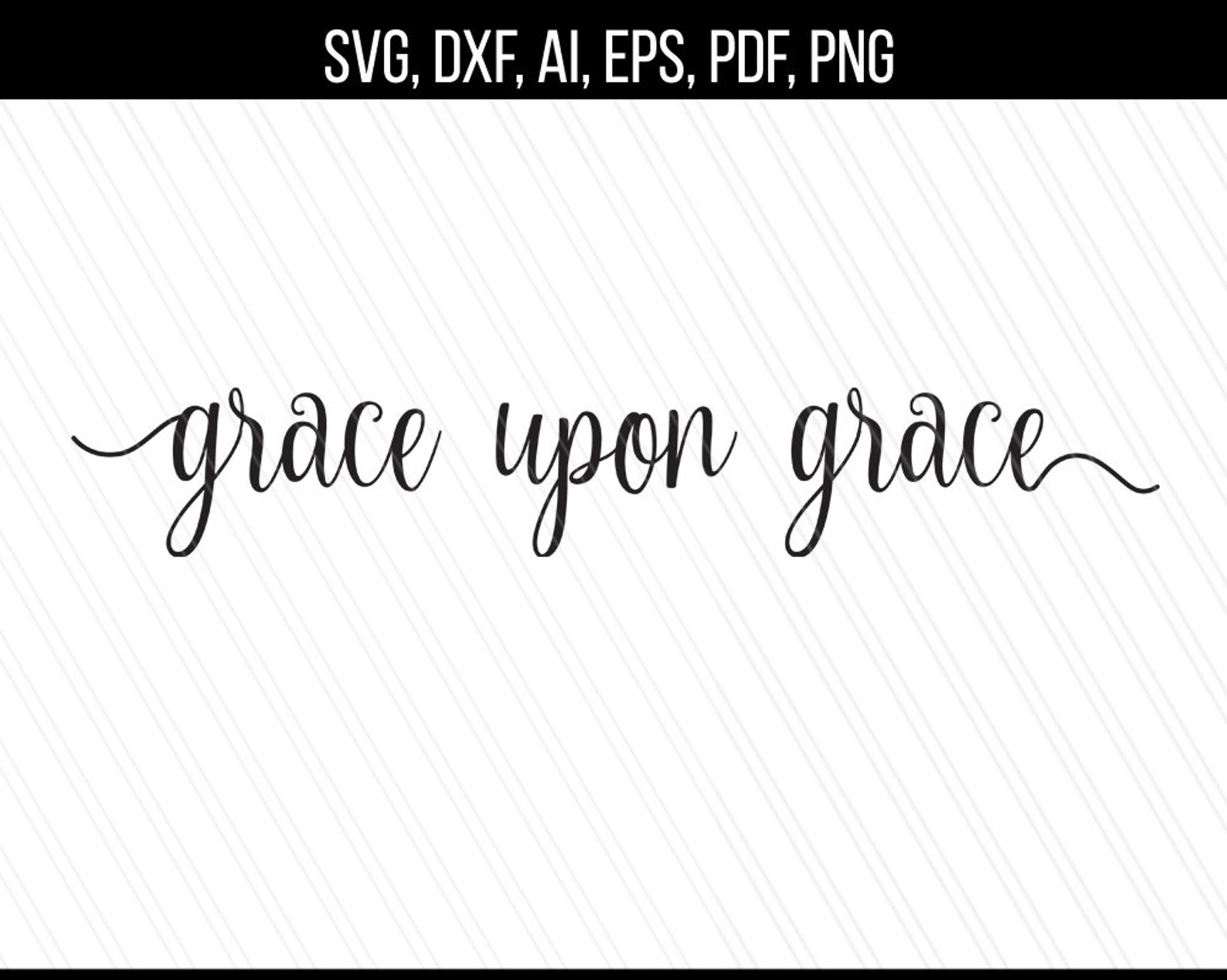 Grace Upon Grace Svg Sign for Farmhouse Bible Verse Wood Sign - Etsy
