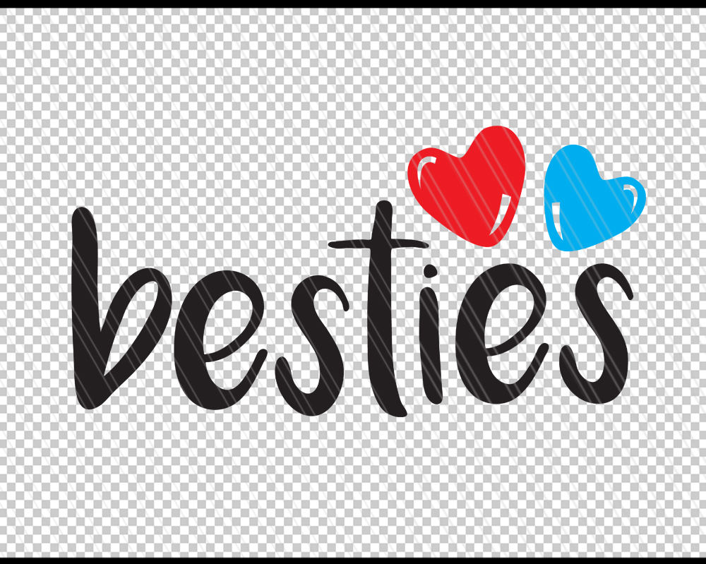 Besties Svg Best Friends Svg Dxf Cut Files Best Friends | Etsy