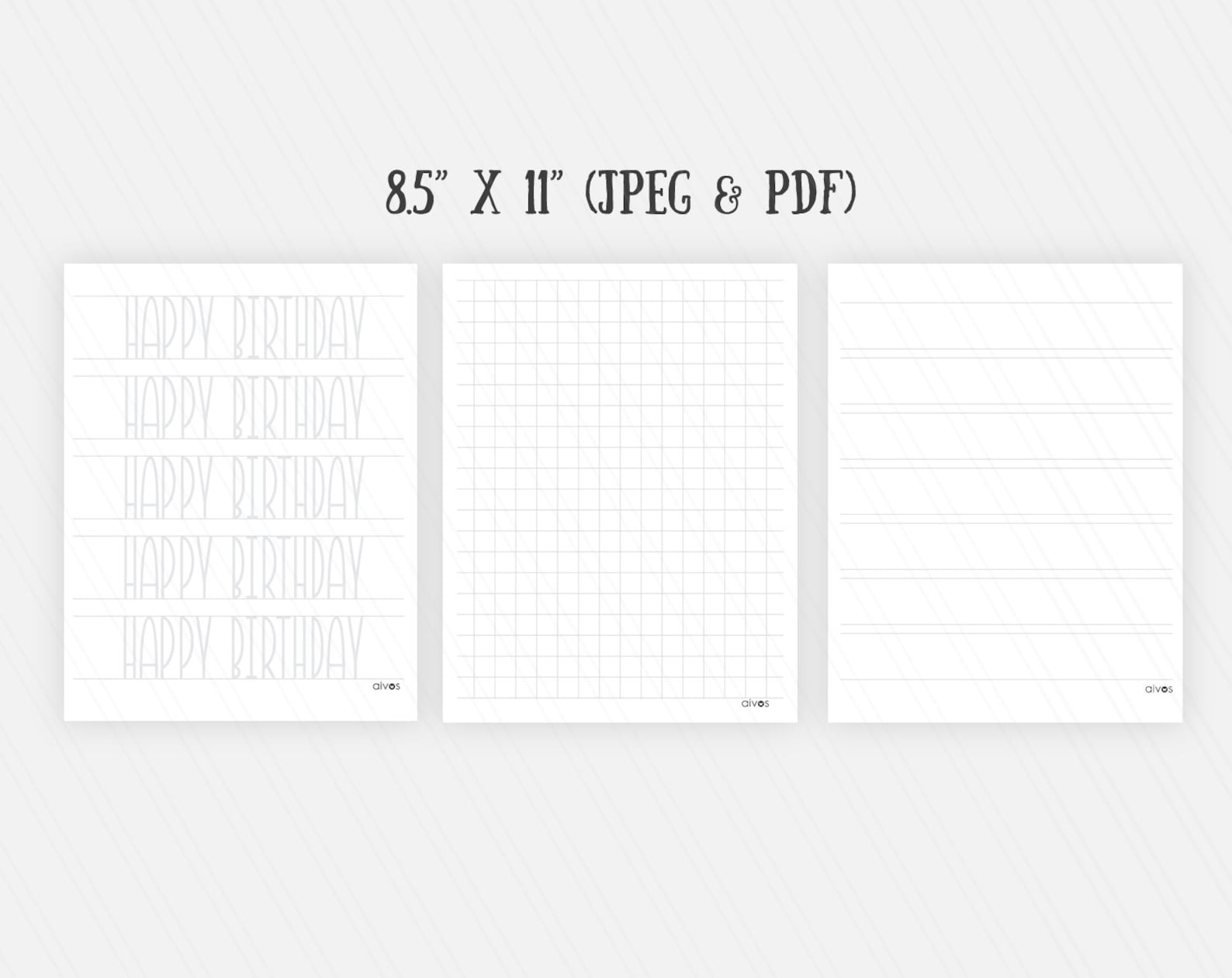 Beginner Hand Lettering Worksheets, Tall Letters Worksheets, Printable ...