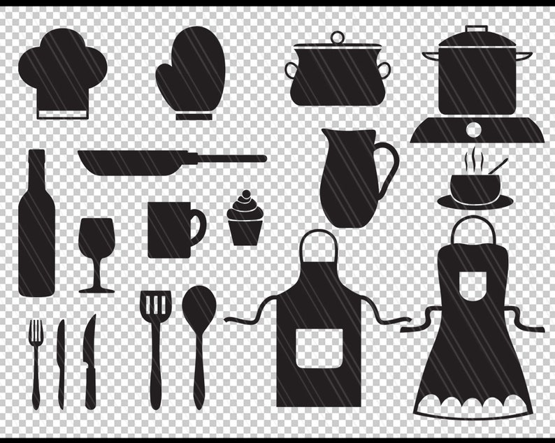 Kitchen Svg Kitchen Clipart Cooking Svg Svg Files for | Etsy