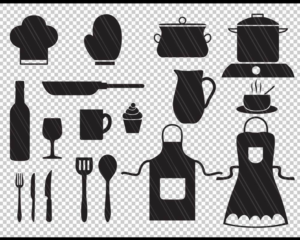 Kitchen Svg Kitchen Clipart Cooking Svg Svg Files for - Etsy