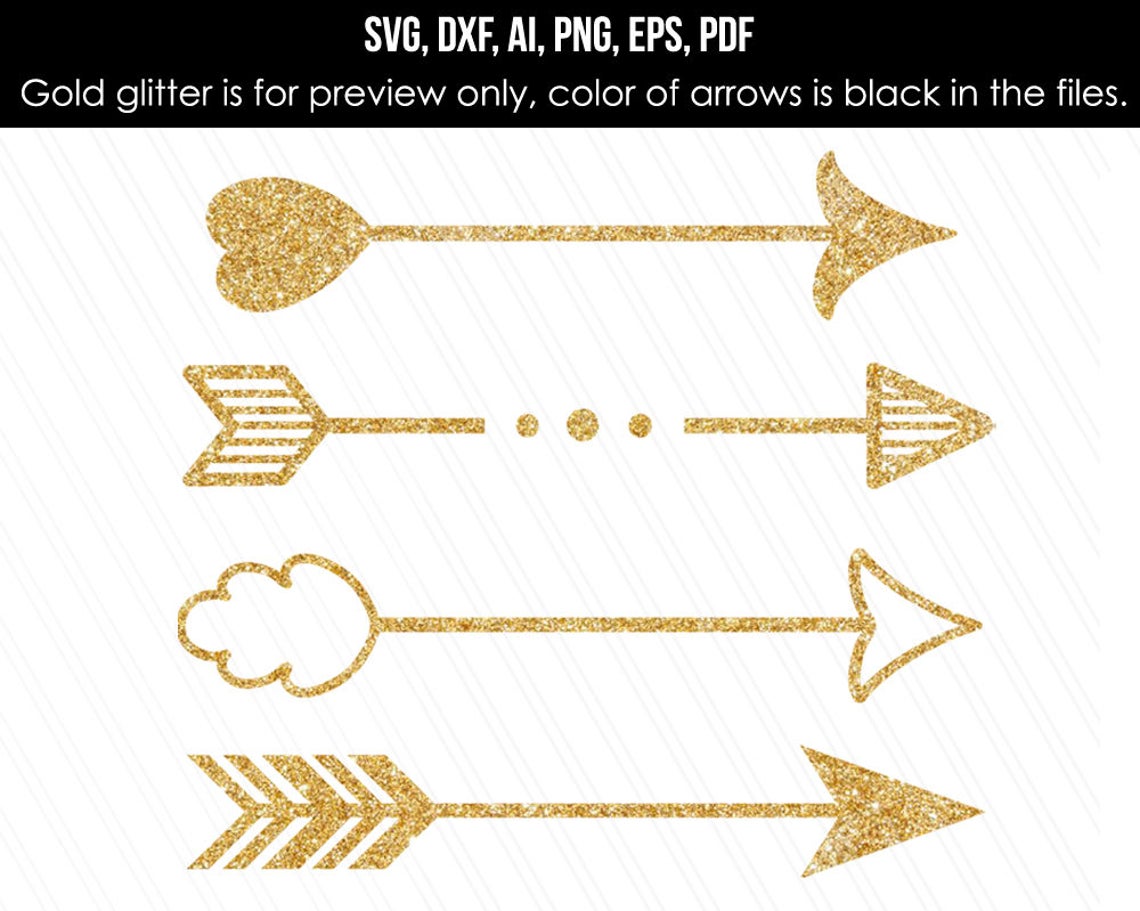 Arrow Svg Arrow Cutting File Cricut Silhouette Arrow - Etsy