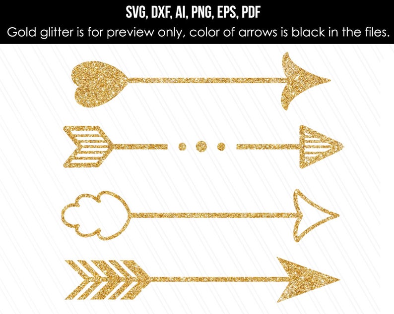 Arrow Svg Arrow Cutting File Cricut Silhouette Arrow - Etsy