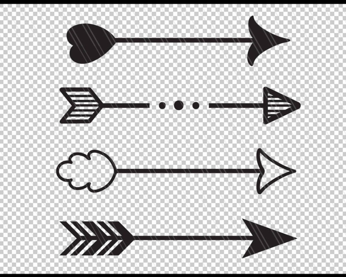 Arrow Svg Arrow Cutting File Cricut Silhouette Arrow - Etsy