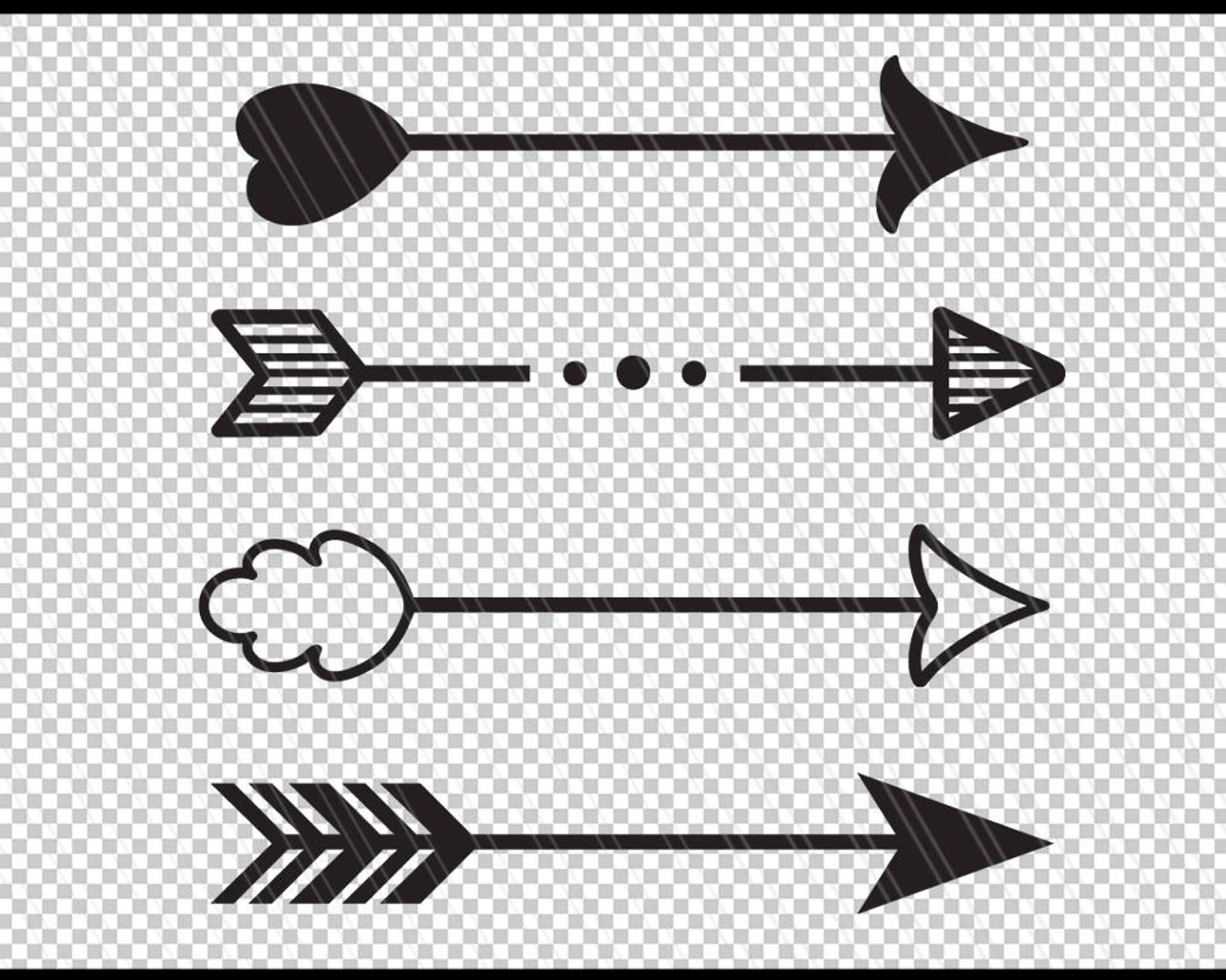 Arrow Svg Arrow Cutting File Cricut Silhouette Arrow - Etsy