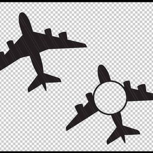 Airplane Svg, Airplane Monogram Svg, Aeroplane Dxf, Aircraft Svg ...