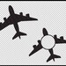 Airplane Svg, Airplane Monogram Svg, Aeroplane Dxf, Aircraft Svg ...