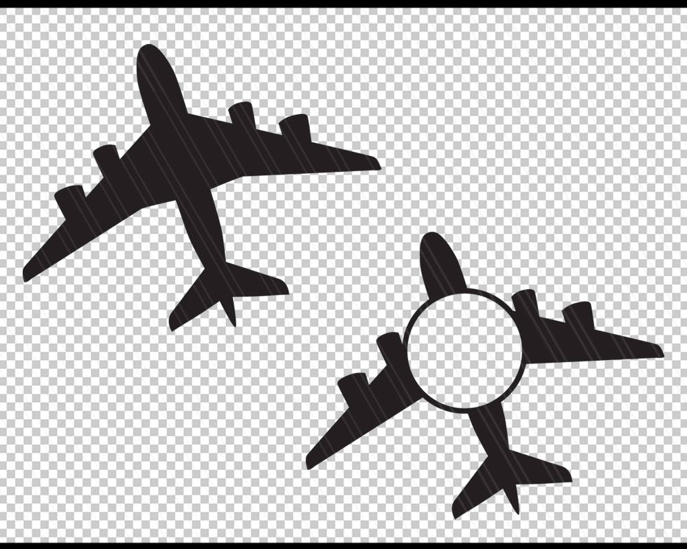 Airplane Svg Airplane Monogram Svg Aeroplane Dxf Aircraft - Etsy