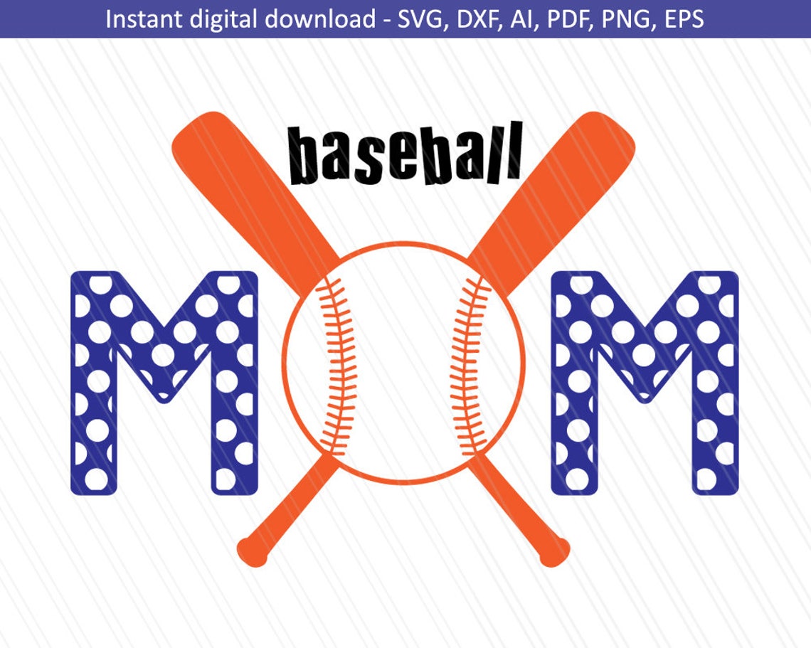 Baseball Mom SVG Sports Svg Baseball Shirt Cricut Baseball | Etsy