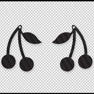 Earrings Svg, Cherry Earrings Svg, Jewelry Svg, Retro Earrings, Leather ...