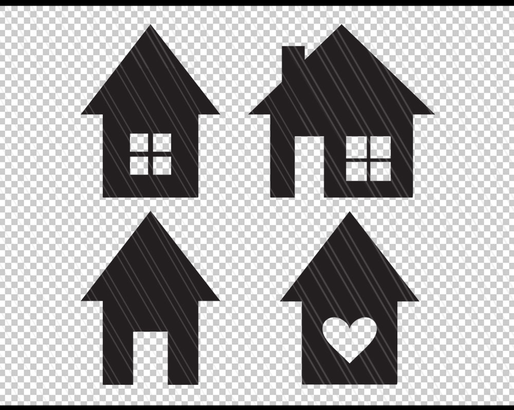 House Svg, Home Svg, House Vector, Clipart, House Shapes, Heart, Cricut ...