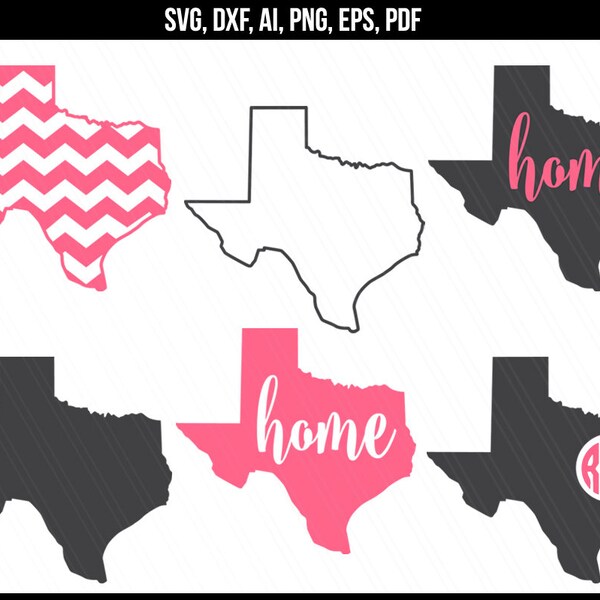 Texas Monogram - Etsy