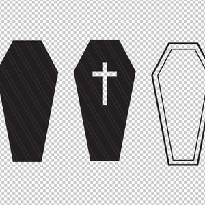 Coffin Svg, Halloween SVG, Coffin Casket Clipart, Coffin Vector Files, Cricut Silhouette- Svg ...