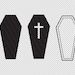Coffin Svg, Halloween SVG, Coffin Casket Clipart, Coffin Vector Files ...