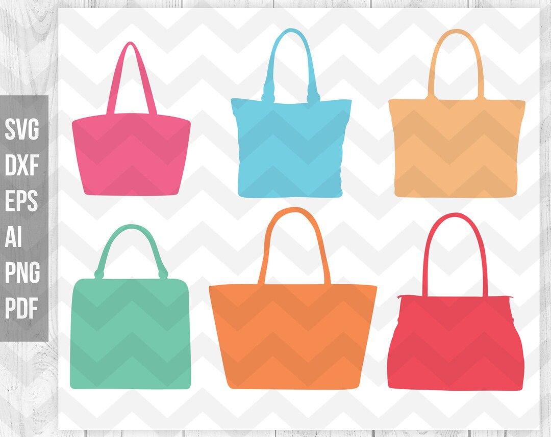 Hand Bags Svg Cutting Files, DXF, Hand Bags for Girls SVG, Bags / Purse ...