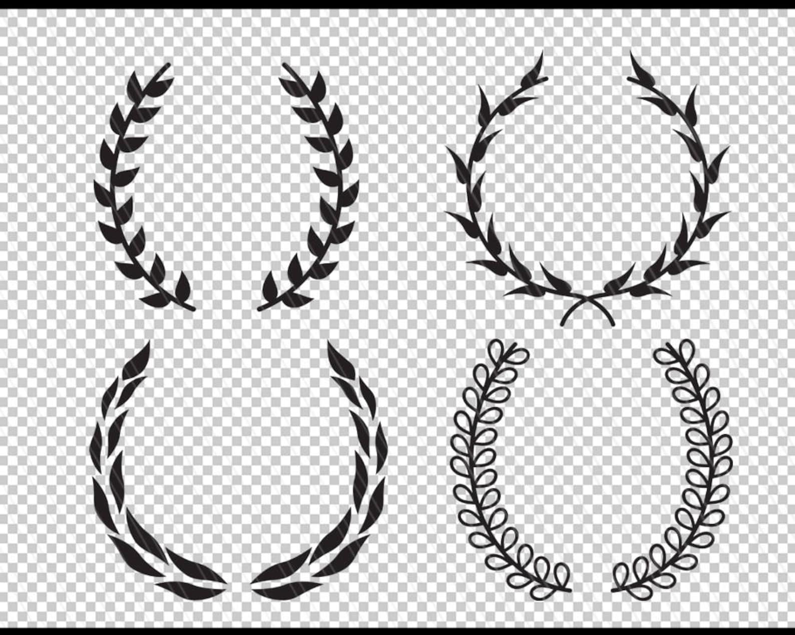 Laurel Svg Leaf Wreath Svg Laurel Wreath Svg Laurel Leaf - Etsy