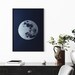 A4 A3 A2 Moon Metallic Silver Screen Print Reflection Moon - Etsy