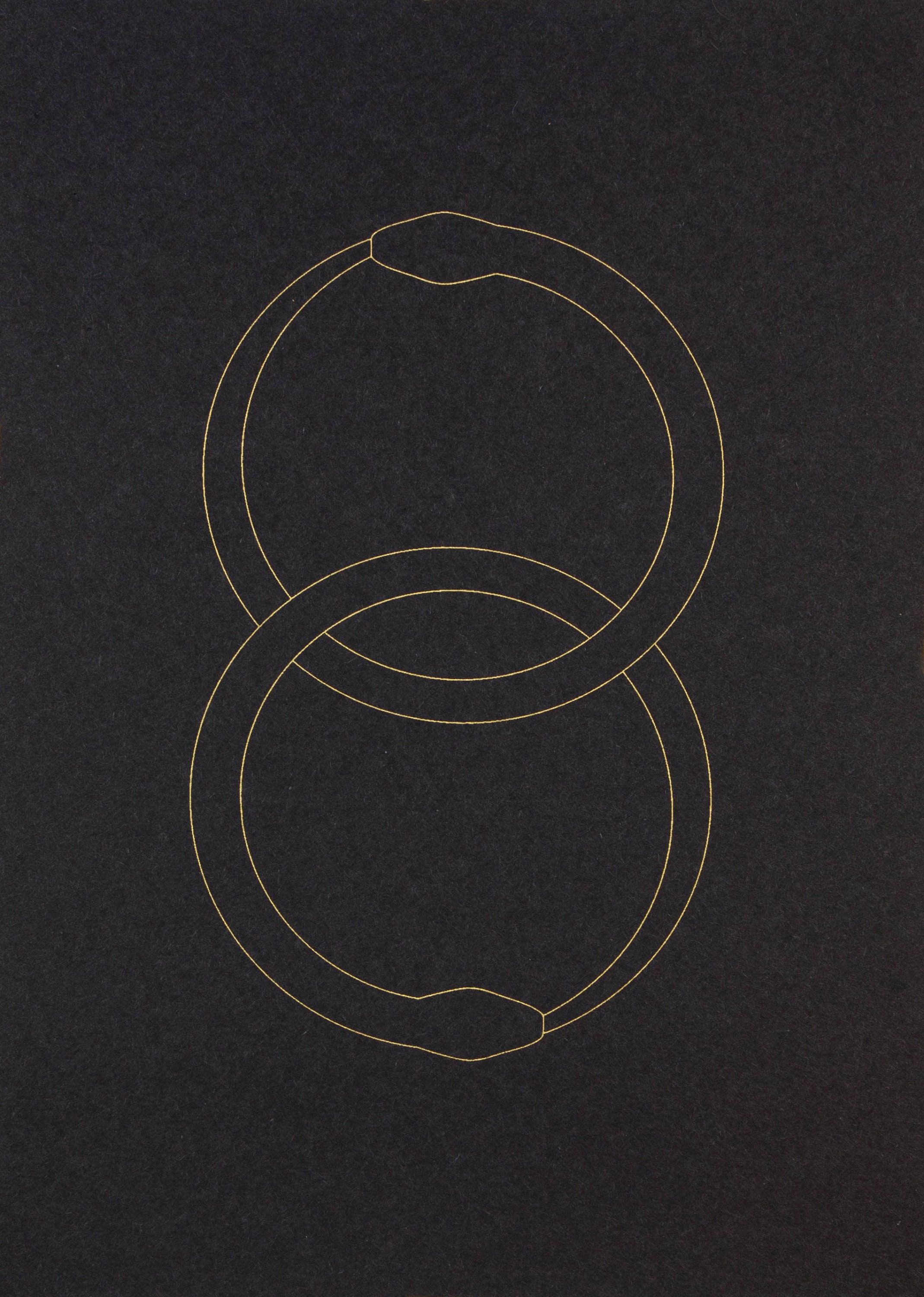 Infinity Ouroboros Screenprint gold ouroboros metallic | Etsy
