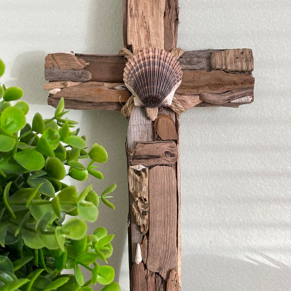 Seashell Cross - Etsy