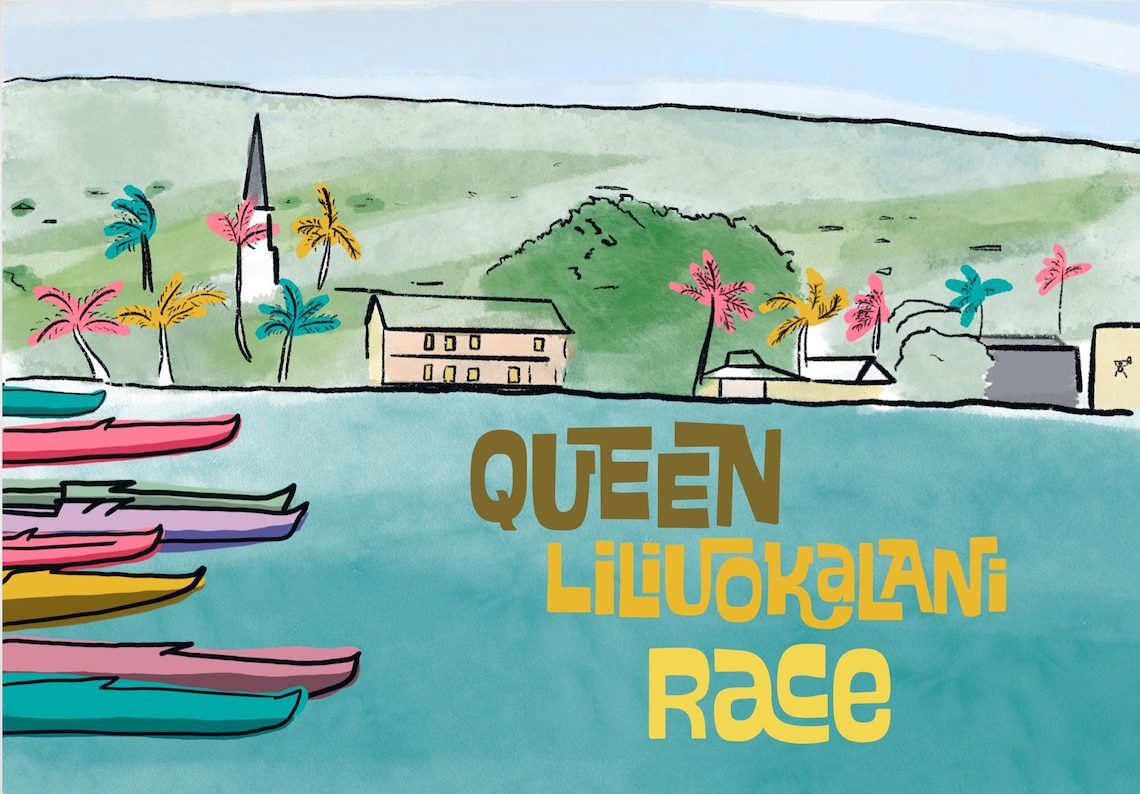 X2 Posters Queen Lili'uokalani Canoe Race - Etsy