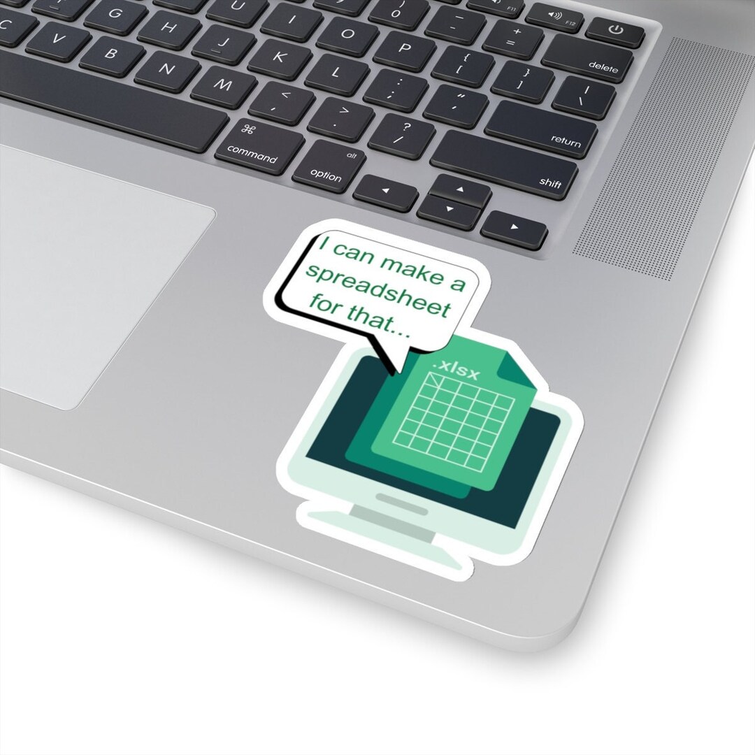 Excel Spreadsheet Funny Stickers for Accountant, Computer or Folder ...